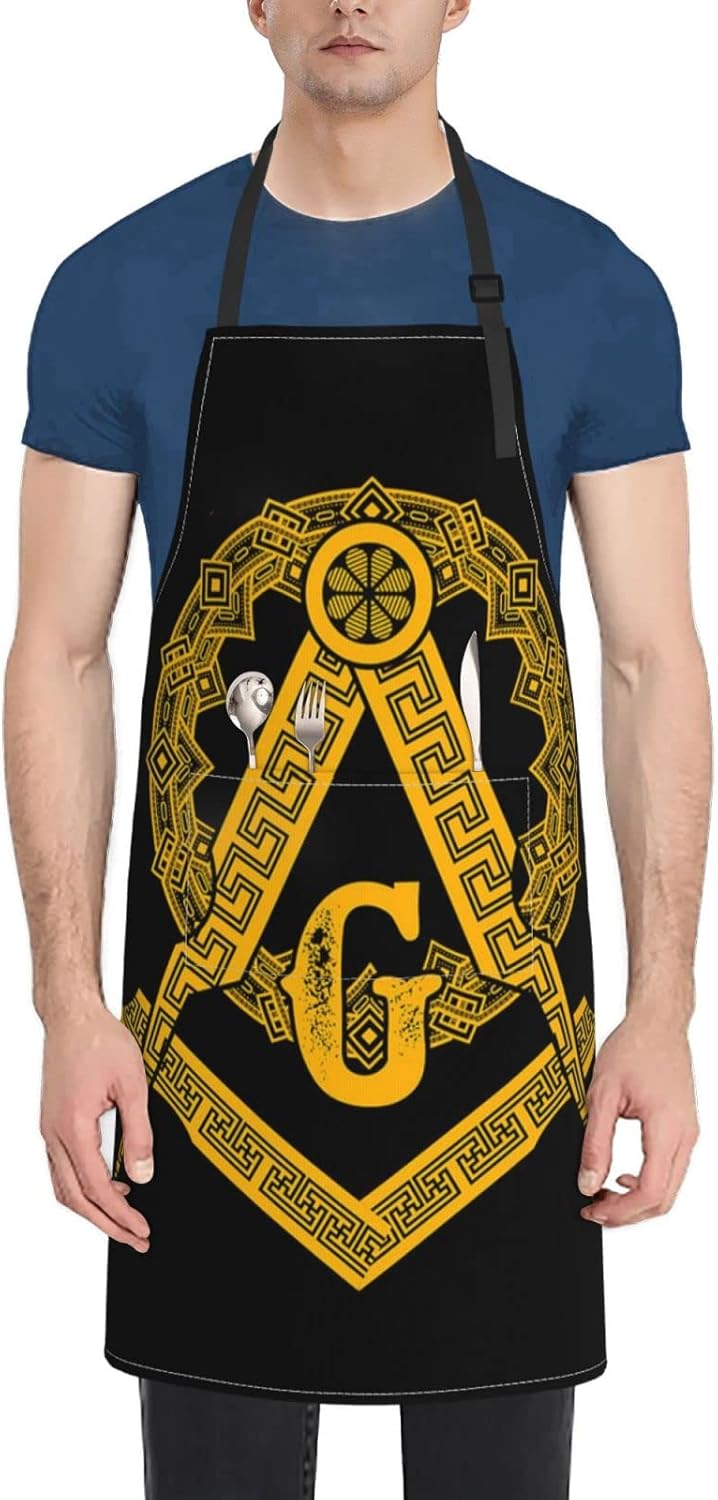 Amazon.com: Showmedesign Freemasonry Masonic Lodge Symbol Aprons For ...