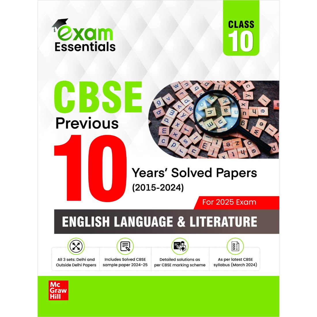 Buy CBSE Class 10 English Language & Literature Previous 10 Years ...