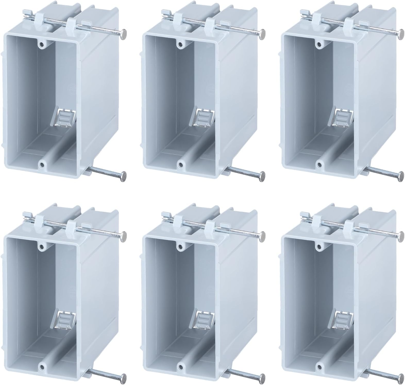 Carlon B122A-UPC Switch/Outlet Box, New Work, 1 Gang, 3-3/4-Inch Length ...