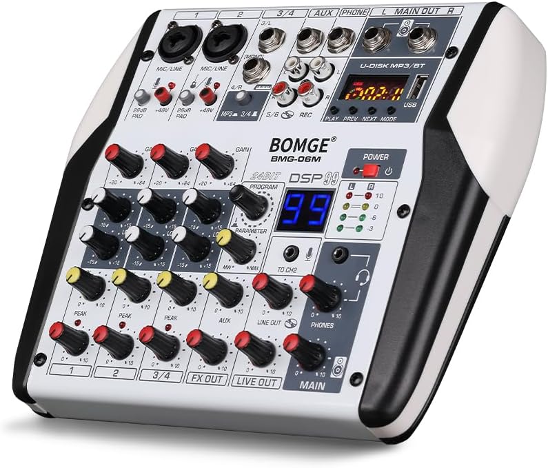 Amazon.com: Pyle Professional Wireless DJ Audio Mixer - 2-Channel ...