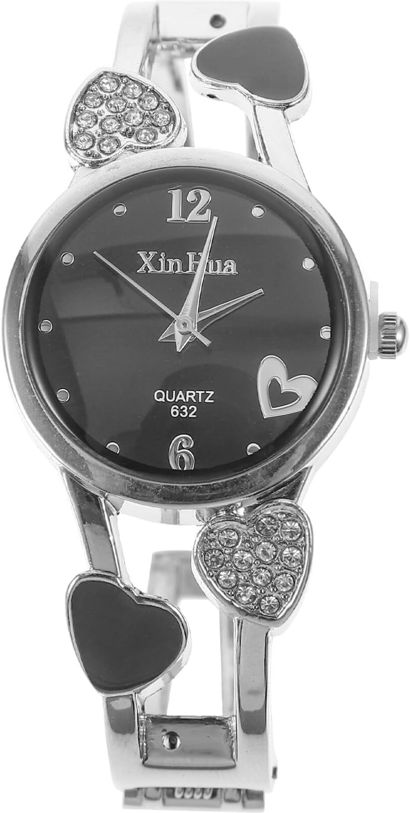 Ladies Girls Steel Bangle Watch Diamond Shape Dial Gift For Dress Party ...