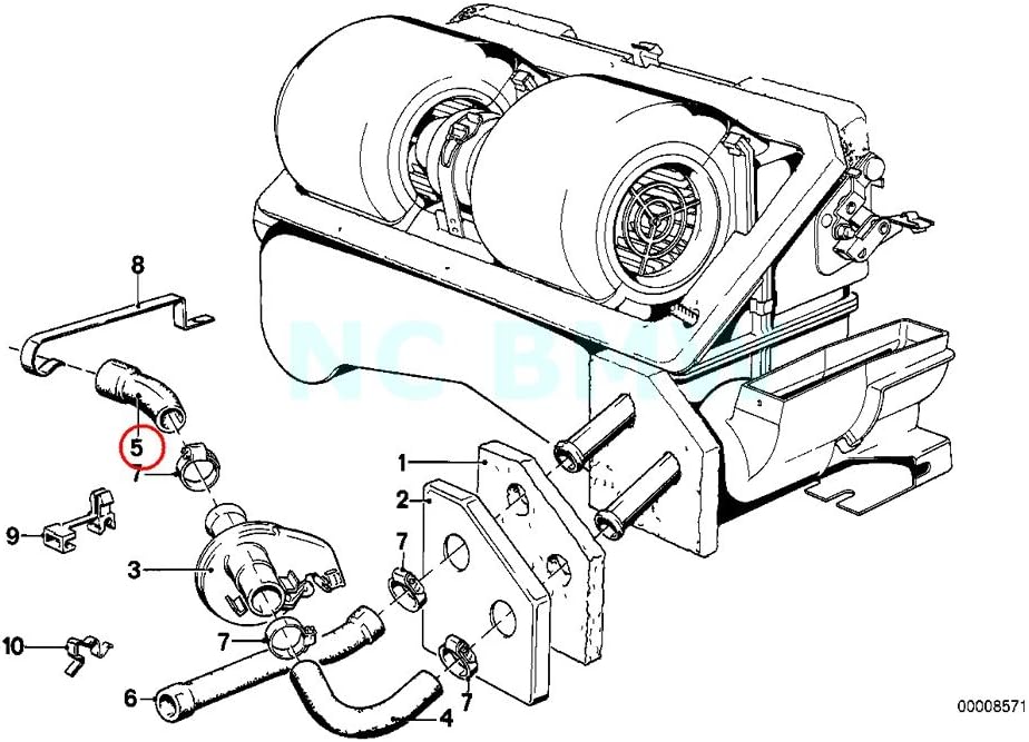 Amazon.com: BMW Genuine Water Hose Inlet 1 : Automotive