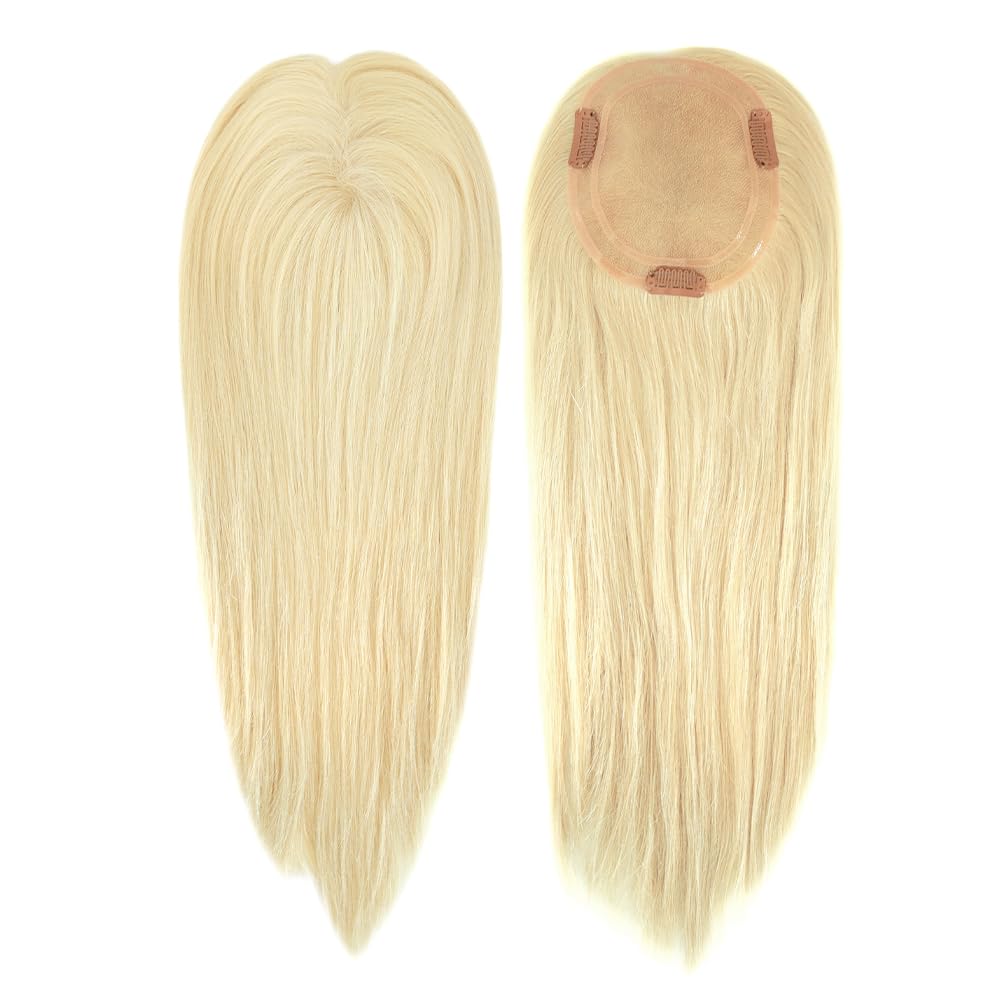 Amazon.com : 5.5x6in Fine Mono Real Human Hair Hair Toppers for Women ...