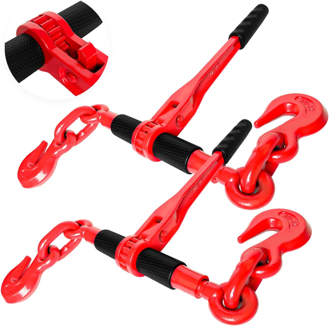 Amazon.com: YATOINTO Ratchet Chain Binders 1/2'' - 5/8‘’ | 2 Pack Load ...