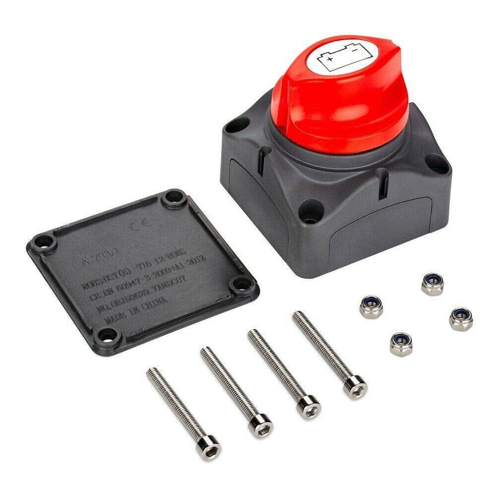 Battery Switch, 12V 24V 48V Battery Disconnect Master Cutoff Switch for ...