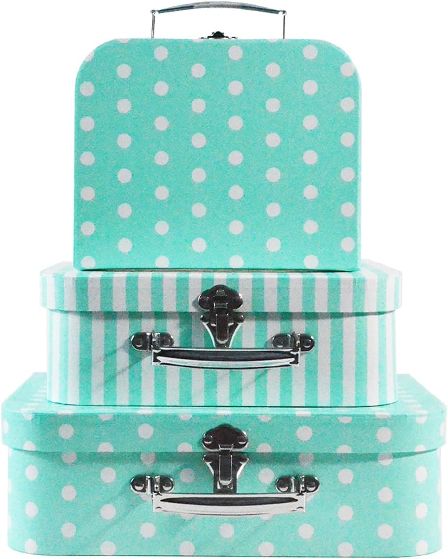 Amazon.com: VILLCASE Thickened Paper Suitcase, Decorative Suitcase ...