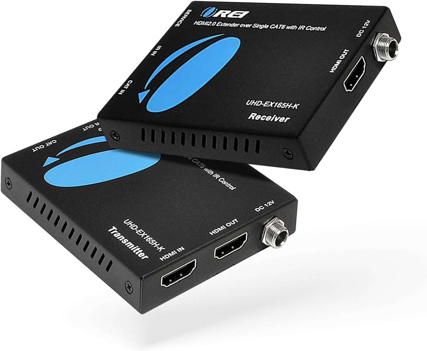 ROFAVEZCO HDMI Extender over Ethernet, 4k60 non compresso 18G/BPS su ...