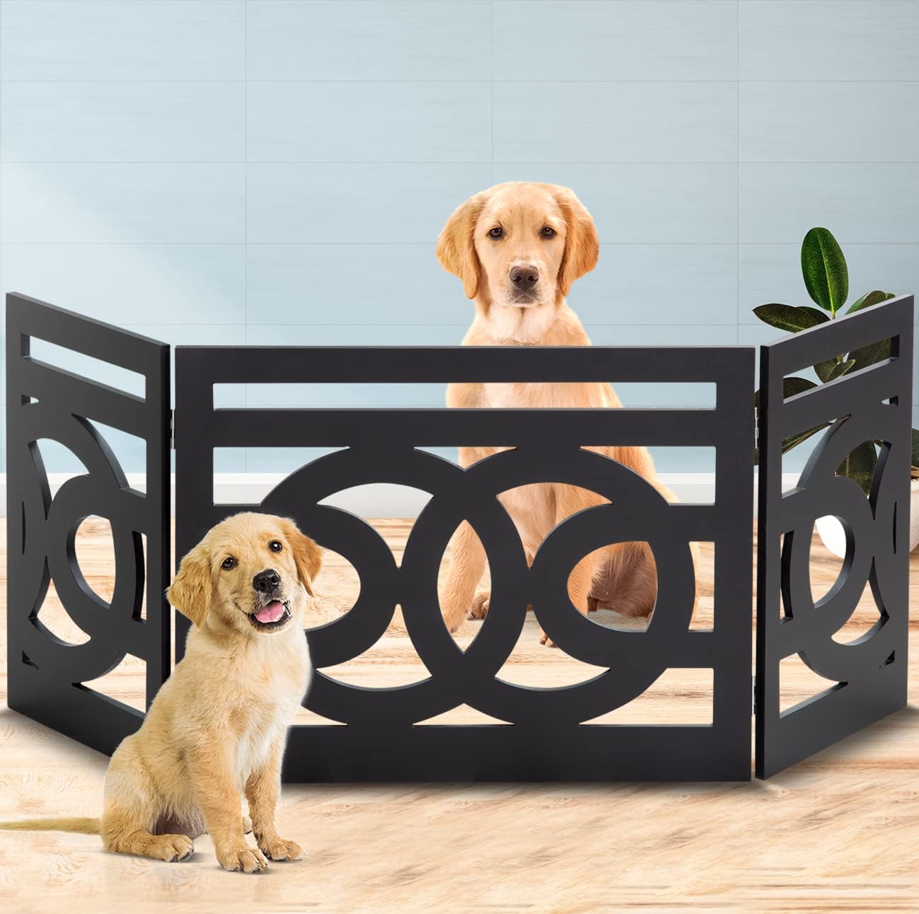 Amazon.com: Indoor/Outdoor Solid Wood Lattice Freestanding Foldable ...