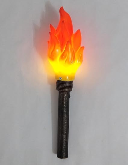 Tixtivn Handheld Prop Torch LED Light,20.47inch Long,Realistic Flame ...