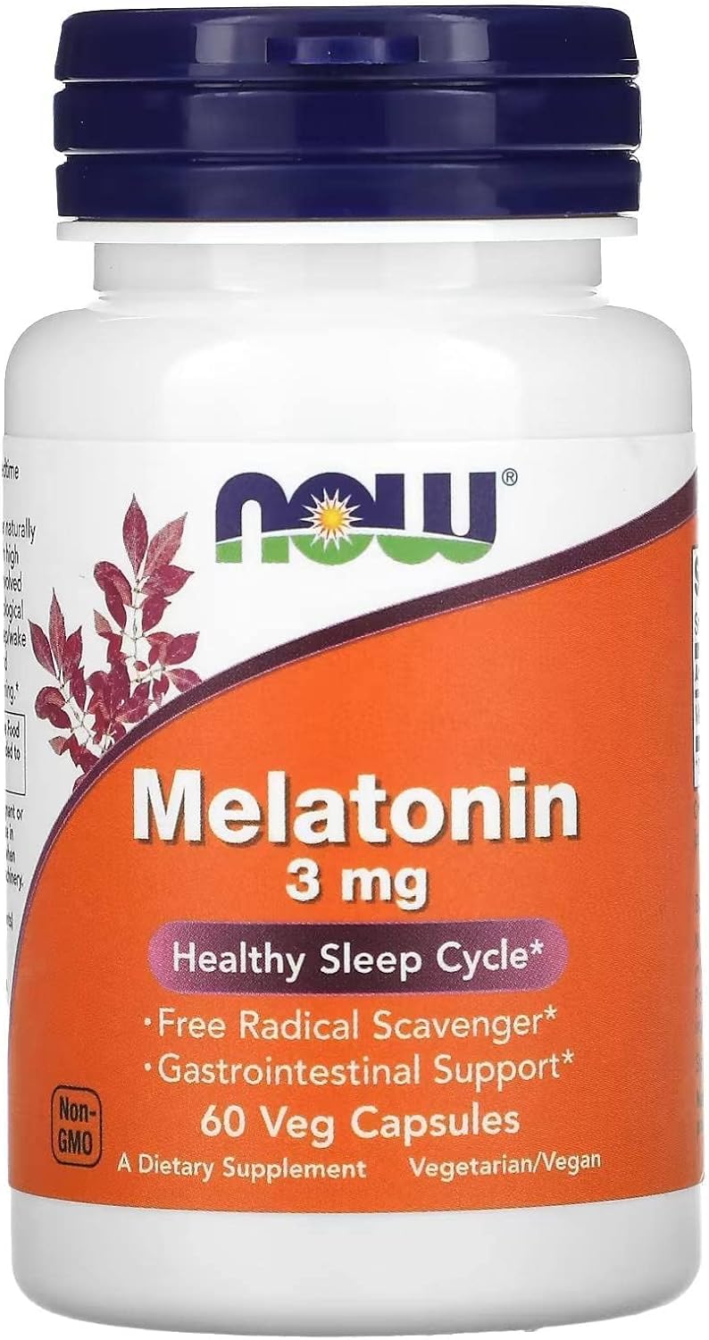 NOW Supplements Melatonin 3mg Capsules, 60 Count : Amazon.ca: Health ...