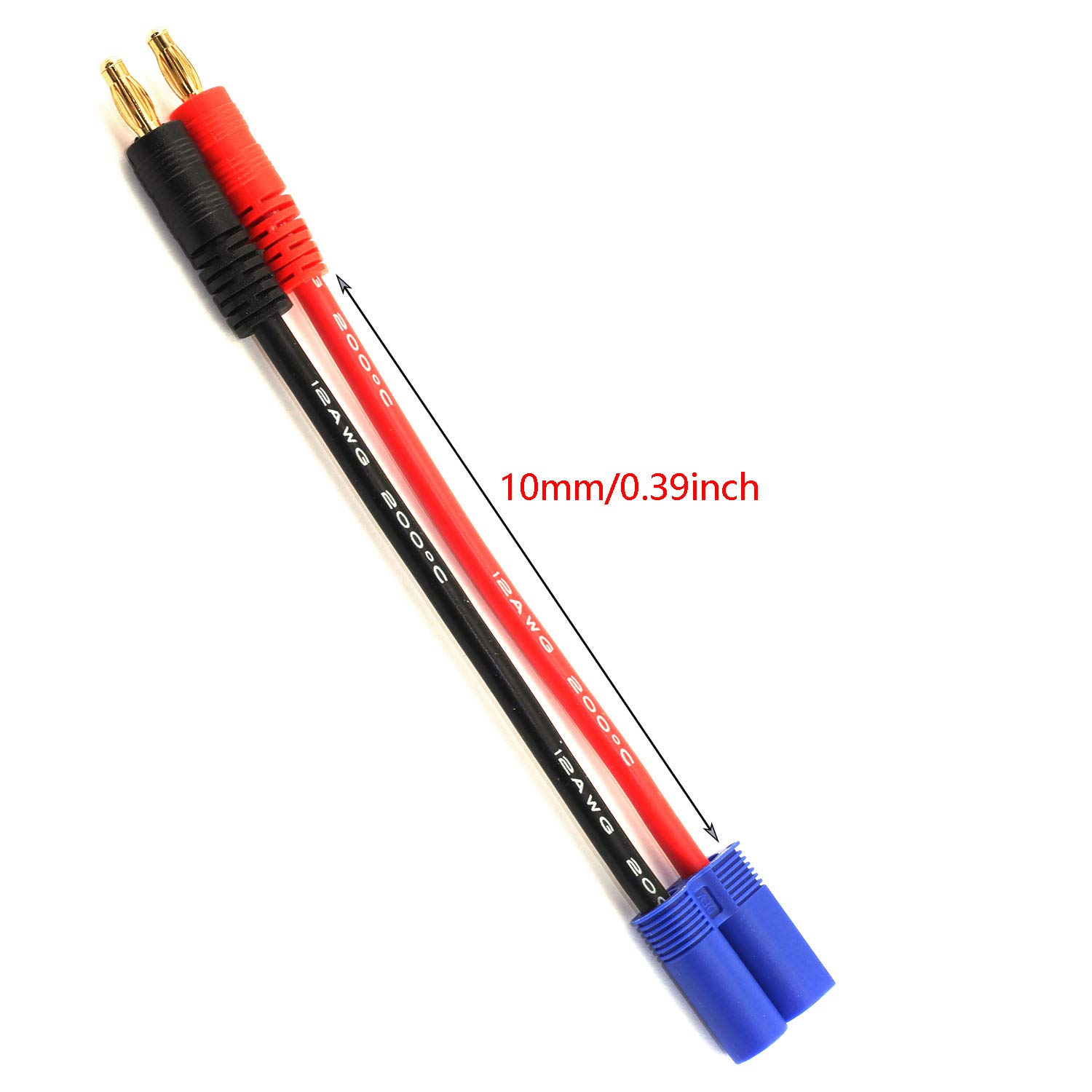 Rc Battery Charger EC5 To Banana Plug Battery Charging Cable, 2-Pack 0 ...