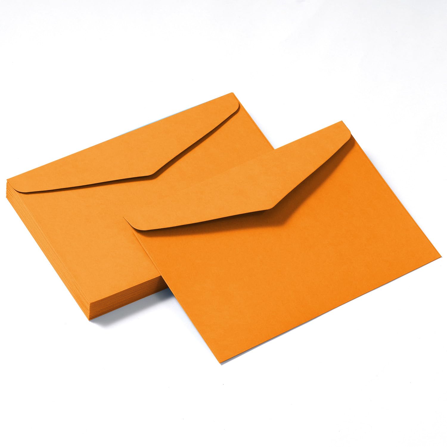 Amazon.com : Tanshuqin 50 Pack Orange Envelopes 5-1/5 x 7-1/5 Envelopes ...