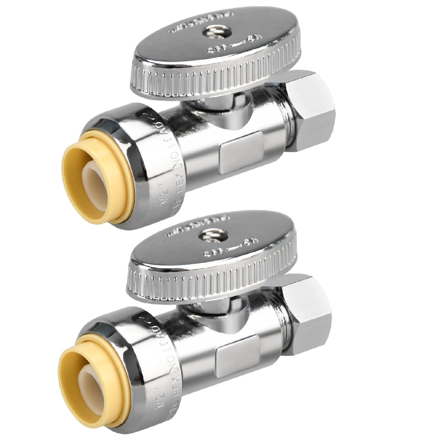 1/2/5/10/20pcs Stop Valves, 1/2" × 3/8" Straight Stop Valve, 1/2" PTC ...
