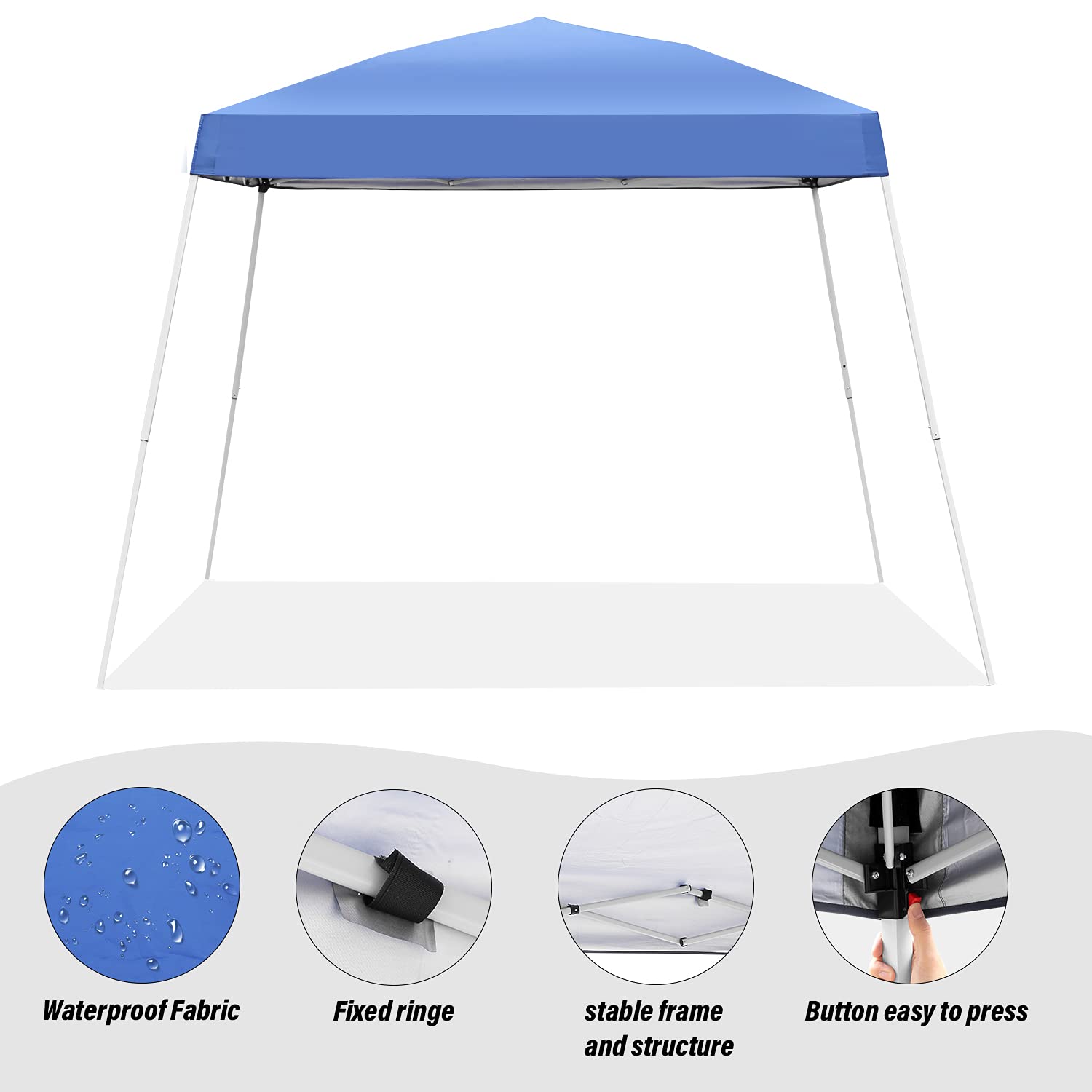 Snapklik.com : Saemoza Instant Shelter Canopy 8x10ft,Lightweight Base ...