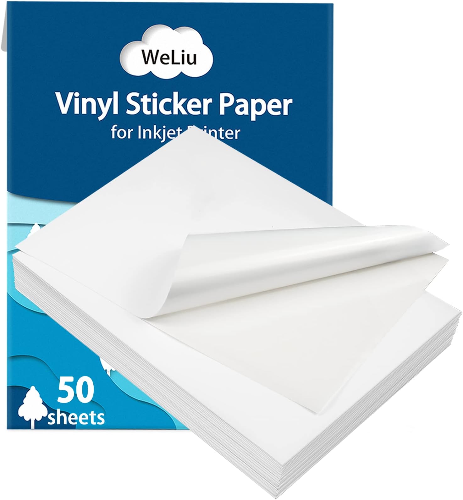 Amazon.com : Waterproof Printable Vinyl Stickers Paper for Inkjet ...