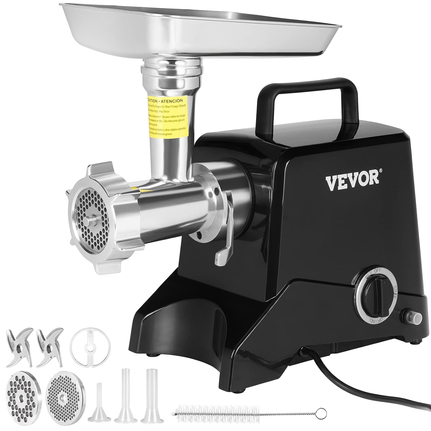 Amazon.com: VEVOR Electric Meat Grinder, 419 Lb/H Capacity, 575W（1100W ...