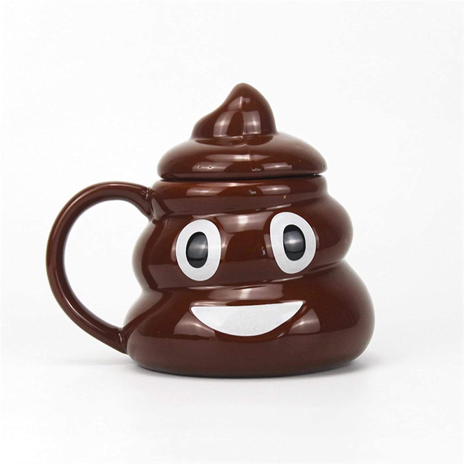 Amazon.com: BAUSE Cartoon Smile Poop Mug Tea Coffee Cup Funny Humor ...