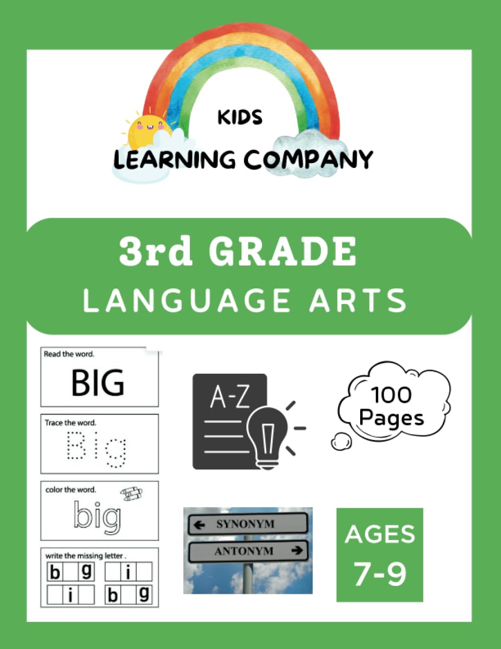 Amazon.com: Word Wizards :3rd Grade Language Arts Workbook for Ages 7-9 ...
