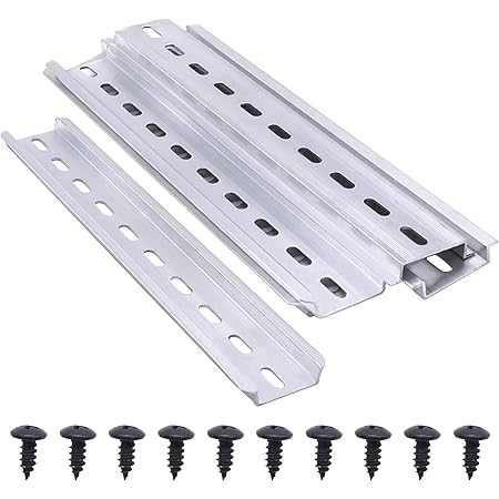 Taiss/3 Stücke 25cm hutschiene Schlitz Aluminium RoHS Niemals rosten ...