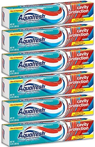Amazon.com : Aquafresh Cavity Protection Fluoride Toothpaste, Cool Mint ...