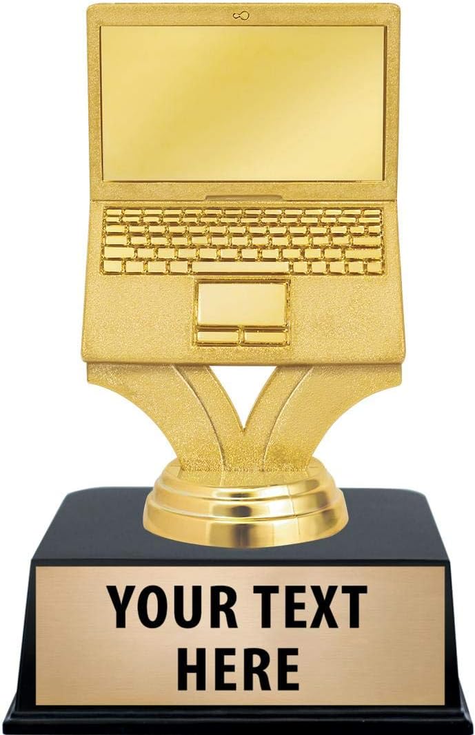 Amazon.com : Crown Awards Computer Trophies with Custom Engraving, 6 ...