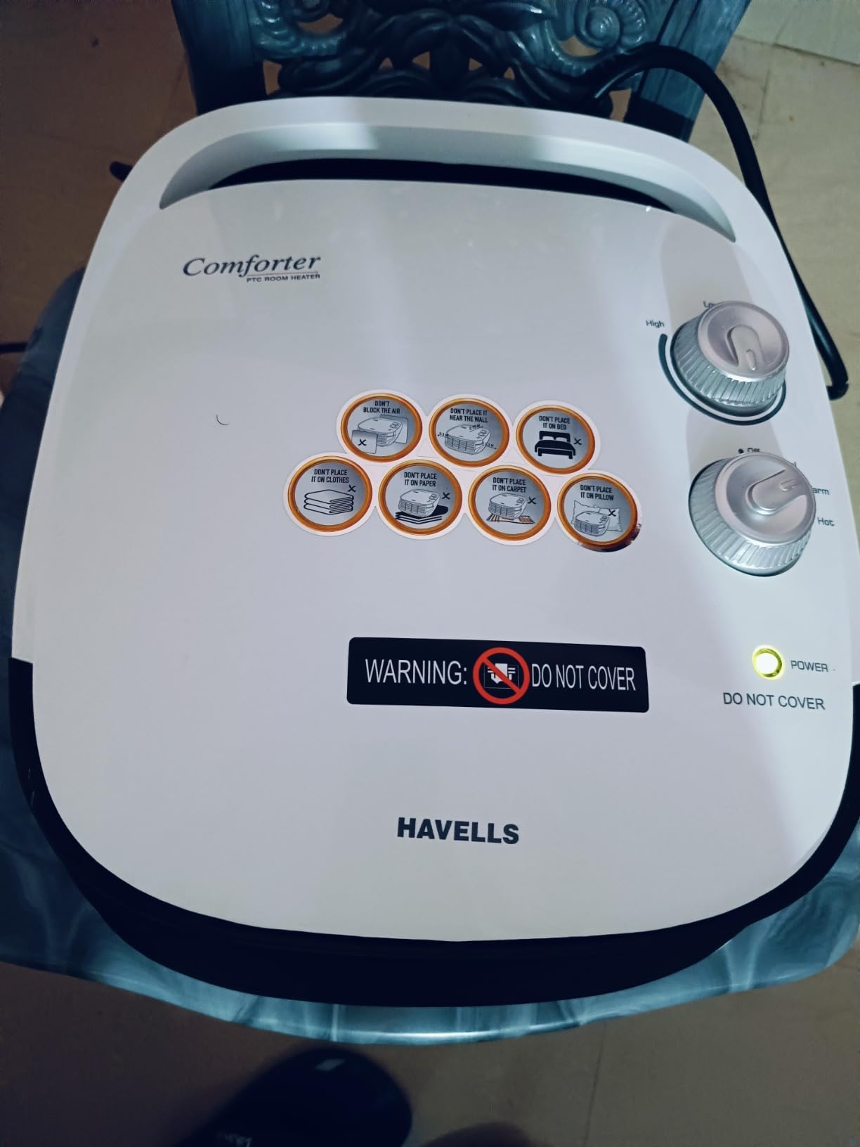 Havells Comforter Room Heater 2000 Watt with Overheat Protection ...