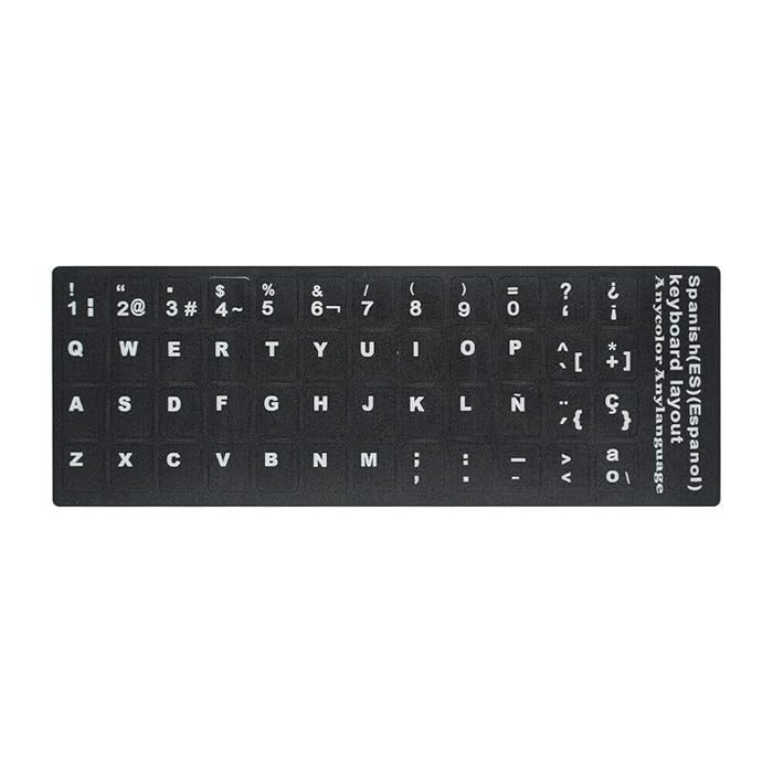 Buy Spanish Español Castilian Universal Language Keyboard Stickers ...