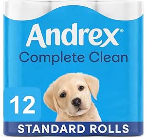 Andrex Classic Complete Clean Toilet Tissue, 12 Rolls : Amazon.co.uk ...