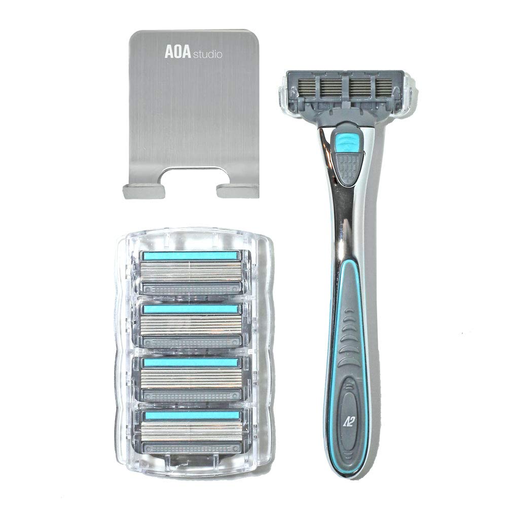 Amazon.com: AOA Men's 6 Blade Razor Kit 7pcs in Kit Including 1pc ...