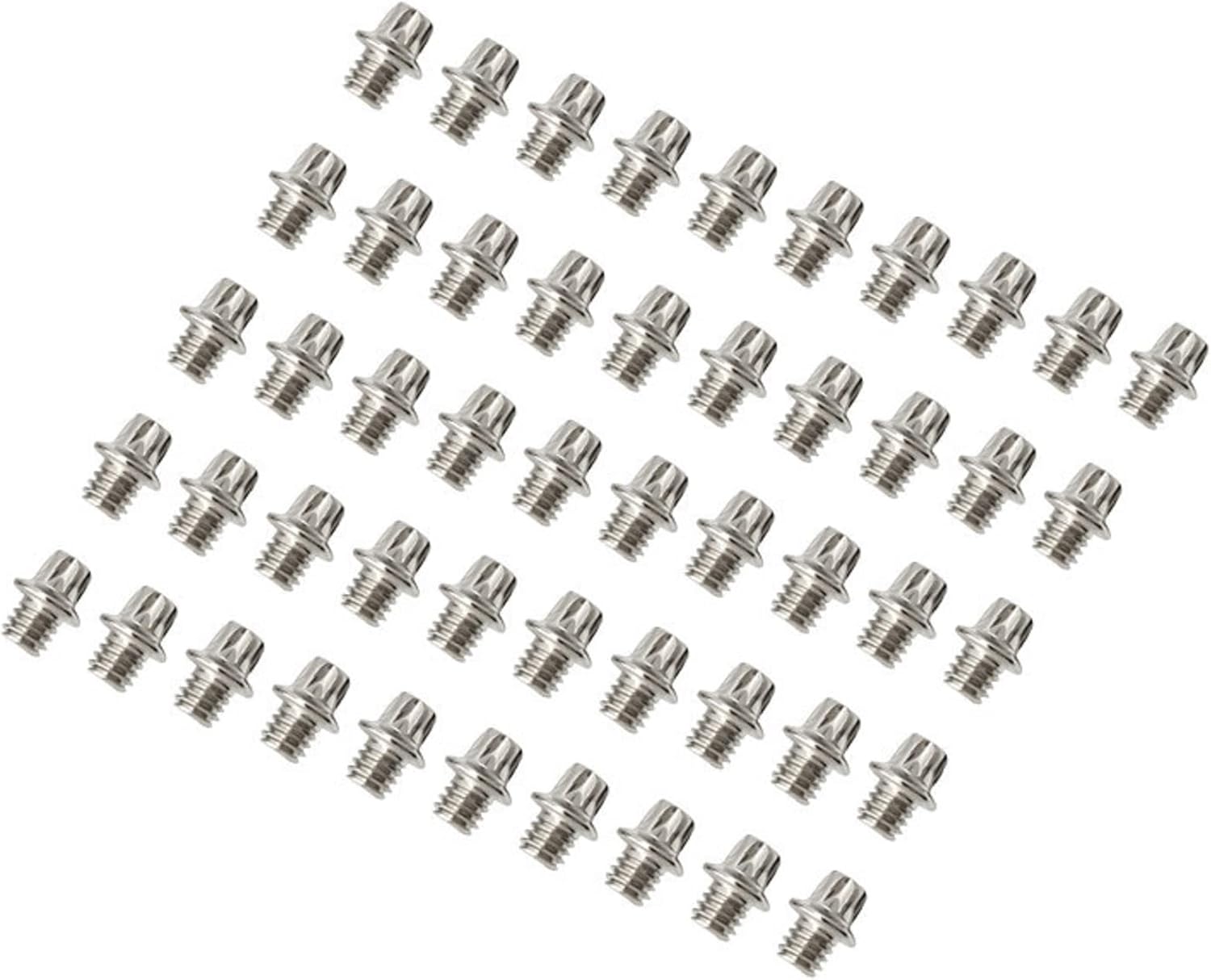 Amazon.com : 50 Pieces M4*7.5mm Bike Pedal Bolts Stainless Steel Anti ...