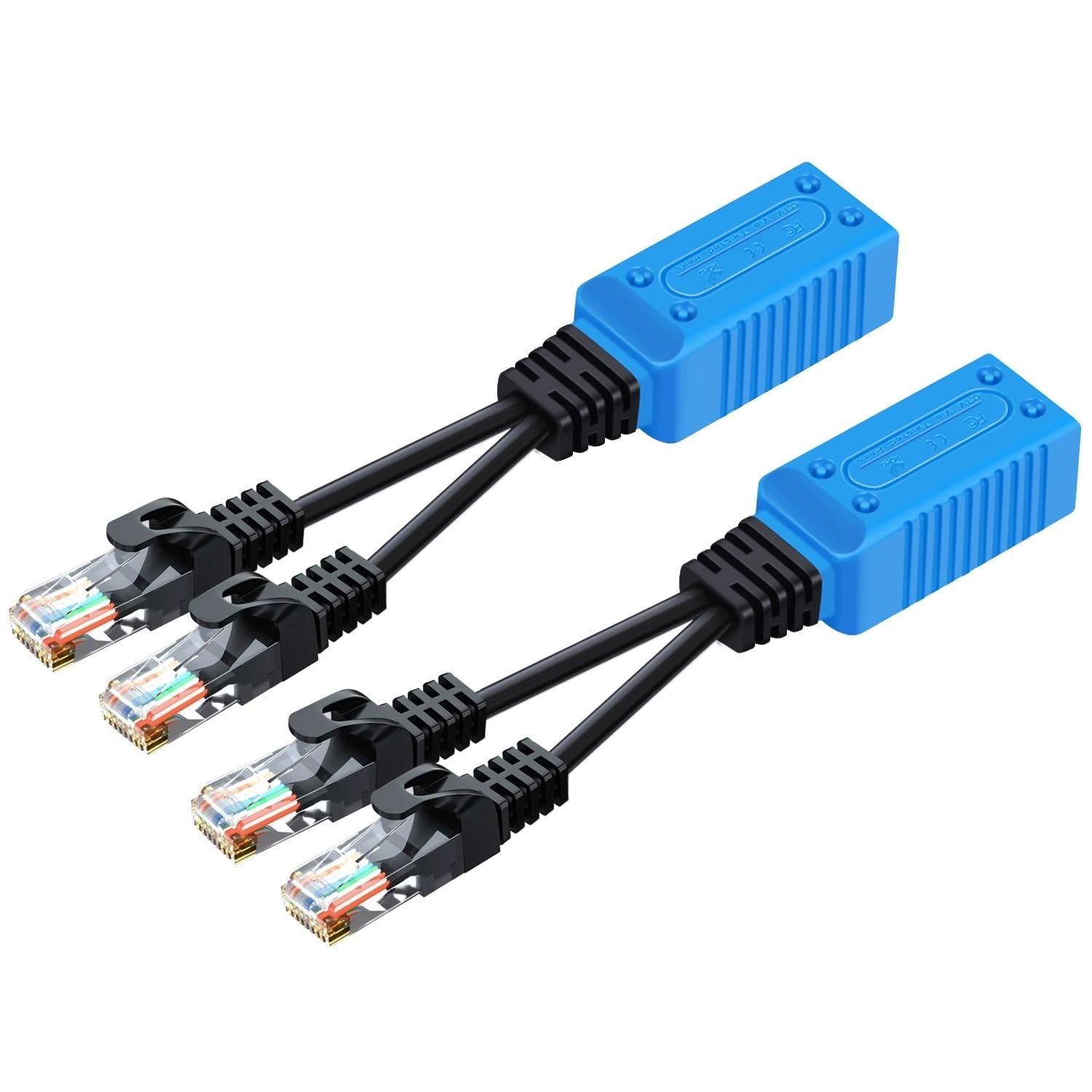 TNP RJ45 Ethernet Cable Combiner/Splitter Kit (1 Pair) - 2 Male to 1 ...