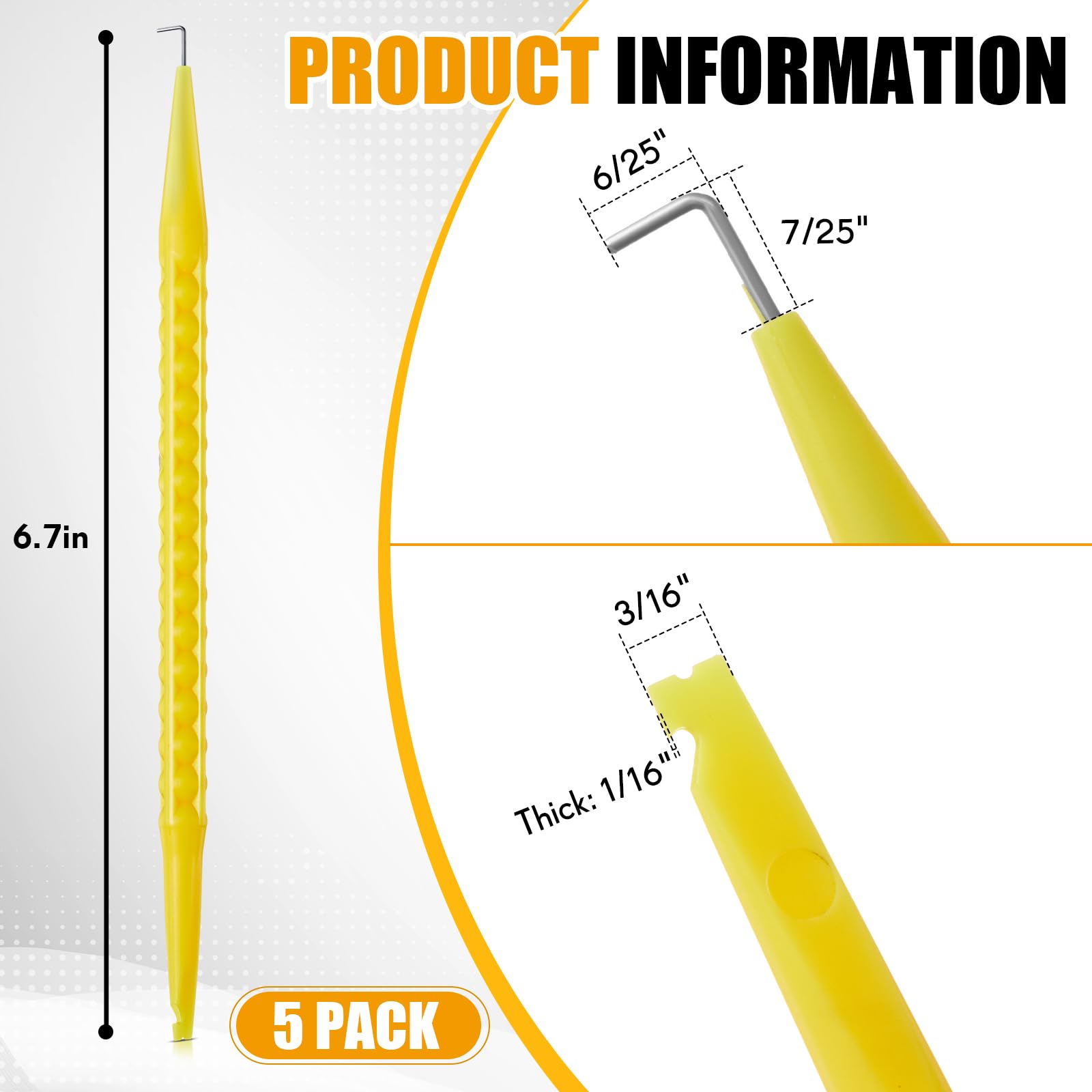 Snapklik.com : Daifunli 5 Pcs Probe Pick Spudger Tools Bulk Nylon