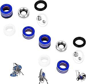 2 Sets QMTCYXGS 244194 Pump Repair Packing Kit Suitable for Graco 295 ...