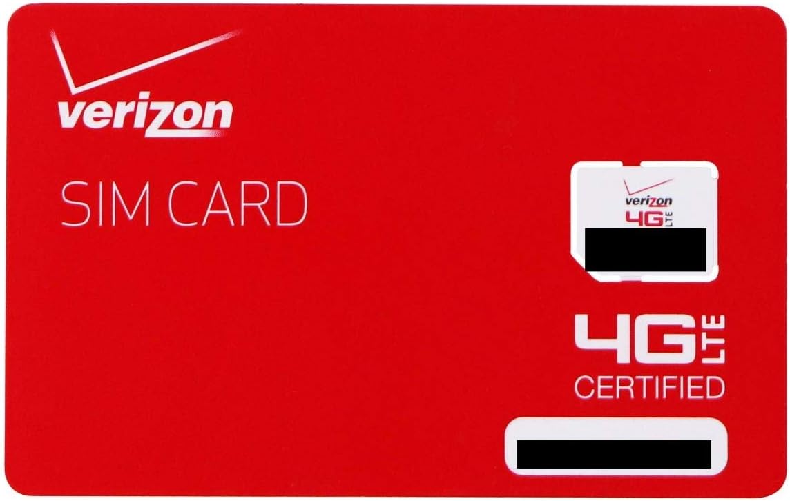 Amazon.com: Verizon Wireless 4G LTE Micro SIM Card (BULKSIM-NFC-D ...