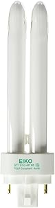 Eiko QT13/50-4P 13W Quad-Tube 5000K G24q-1 4 Pin Base Fluorescent Halogen Bulbs - Amazon.com