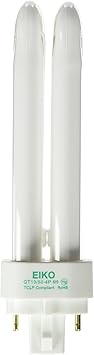 Eiko QT13/50-4P 13W Quad-Tube 5000K G24q-1 4 Pin Base Fluorescent Halogen Bulbs - Amazon.com