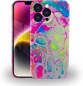 Amazon.com: DAIZAG Compatible with iPhone 15 Pro Max Case,Neon Bubbles 3D Pattern Design,Slim ...