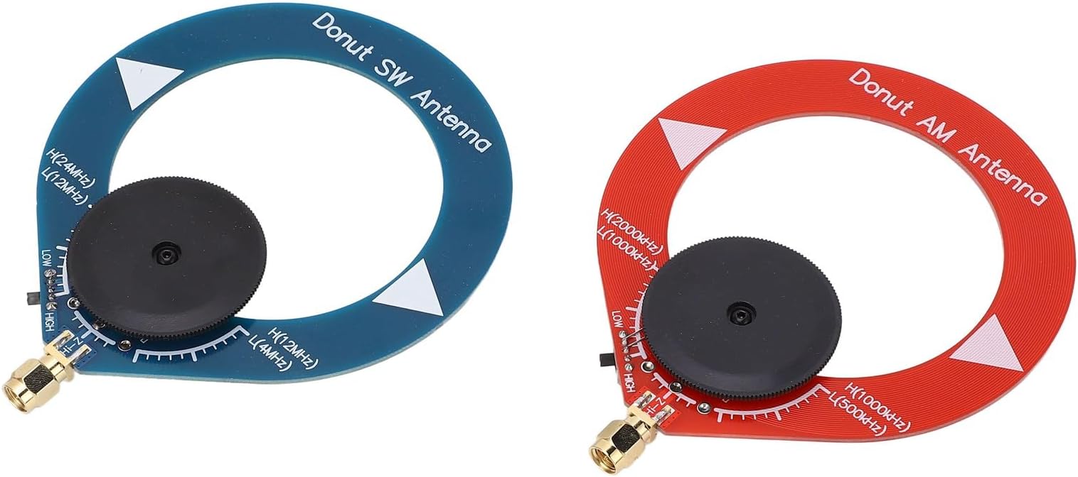 2Pcs Donut AM, AM Mini Loop Loop Antenna for Portable AM MW SW ...