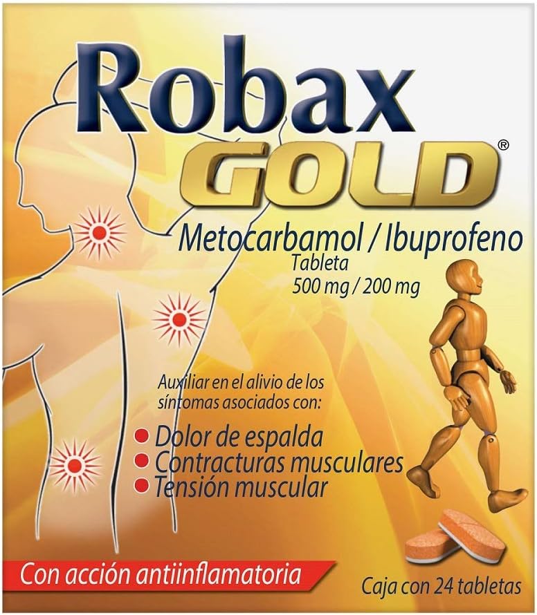 Robax Gold Relajante Muscular con Efecto Analgésico 24 tabs : Amazon ...