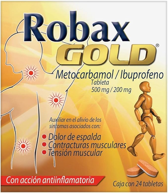 Robax Gold Relajante Muscular con Efecto Analgésico 24 tabs : Amazon ...
