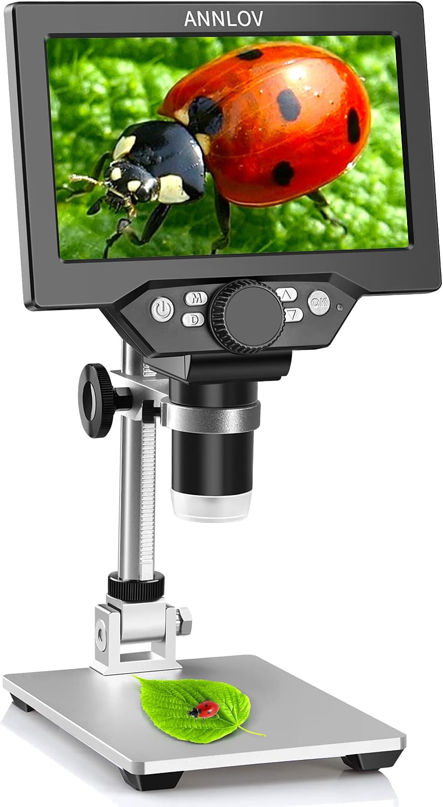 Amazon.com : 7" LCD Digital Microscope ANNLOV 1200X Maginfication 1080P ...