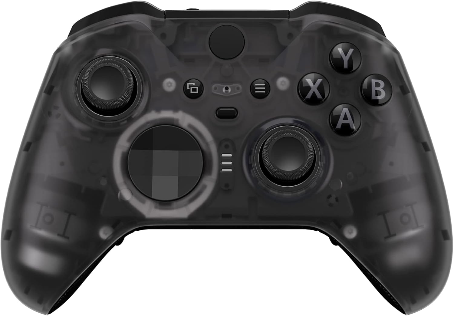 Amazon.com: eXtremeRate Clear Black Replacement Faceplate Cover for ...