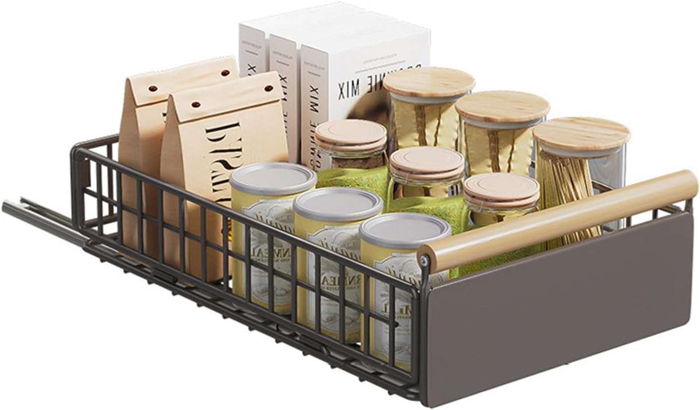 Amazon.com: Walbest Expandable Pull Out Cabinet Organizer Adhesive ...