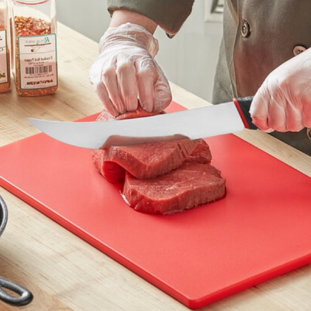 Snapklik.com : 18 X 12 X 1/2 Cutting Boards For Kitchen Red Color Coded Plastic Commercial ...