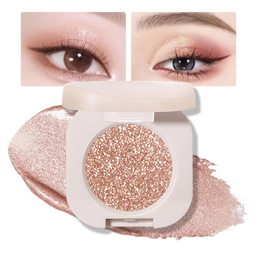 Amazon.com : CAKAILA Single Nude Rose Gold Shimmer Eyeshadow,Monochrome ...