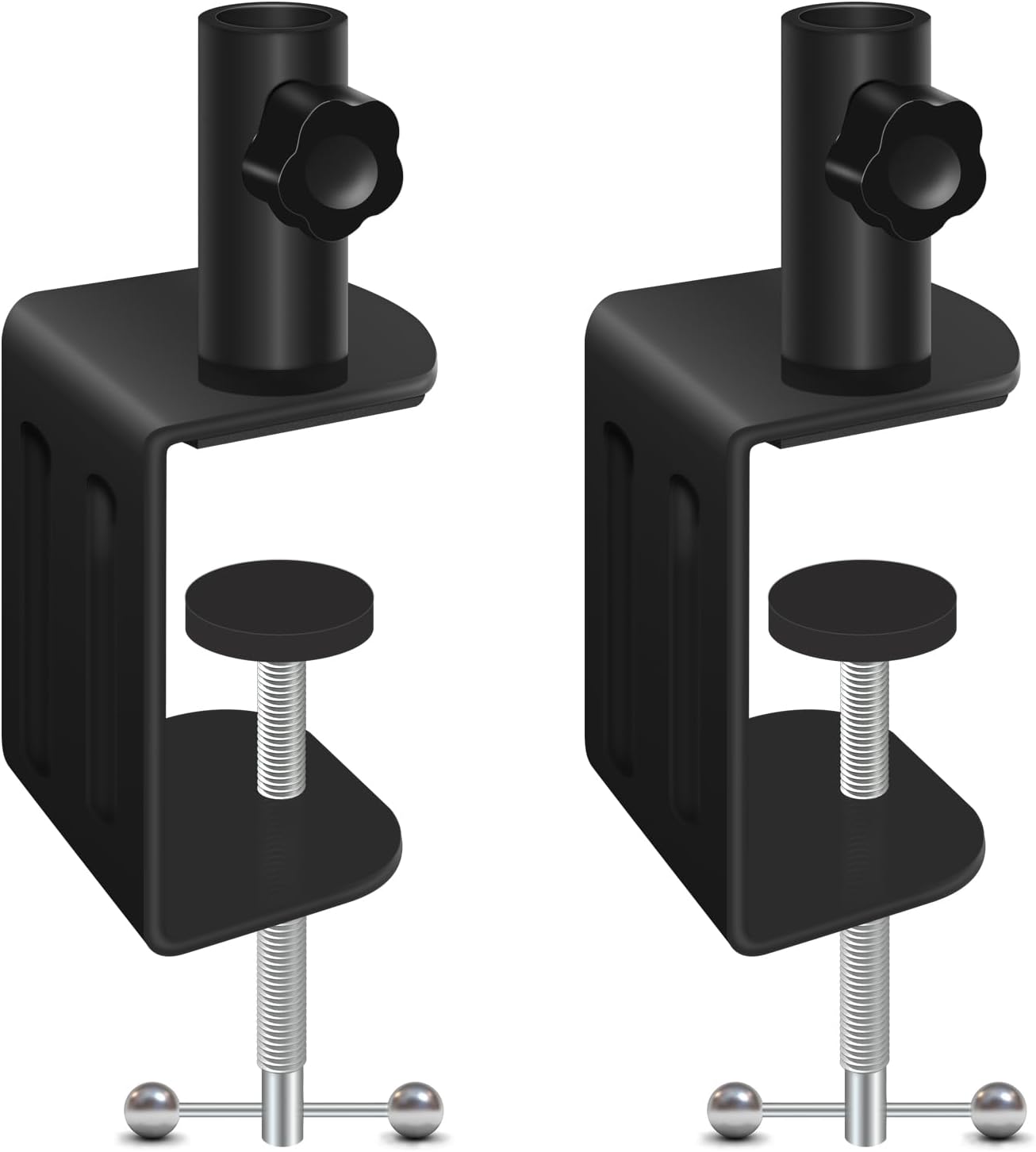 Amazon.com: Jhanw 2 Pack Heavy Duty Metal C-Clamp with 1/2" Top Hole ...