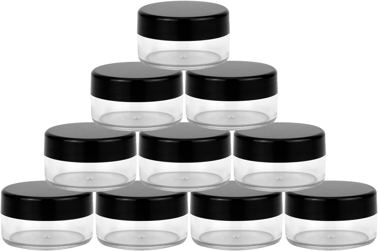 Sample Pots for Cosmetics, 4 PCS 10 Gram Small Pots with Lids, Make up ...