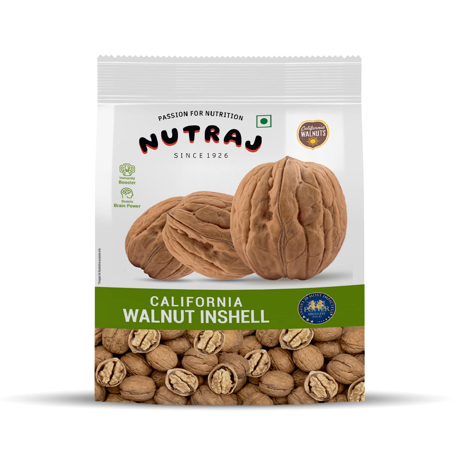 Nutraj 100% Pure Premium Raw California Inshell Walnuts 1Kg Pack ...