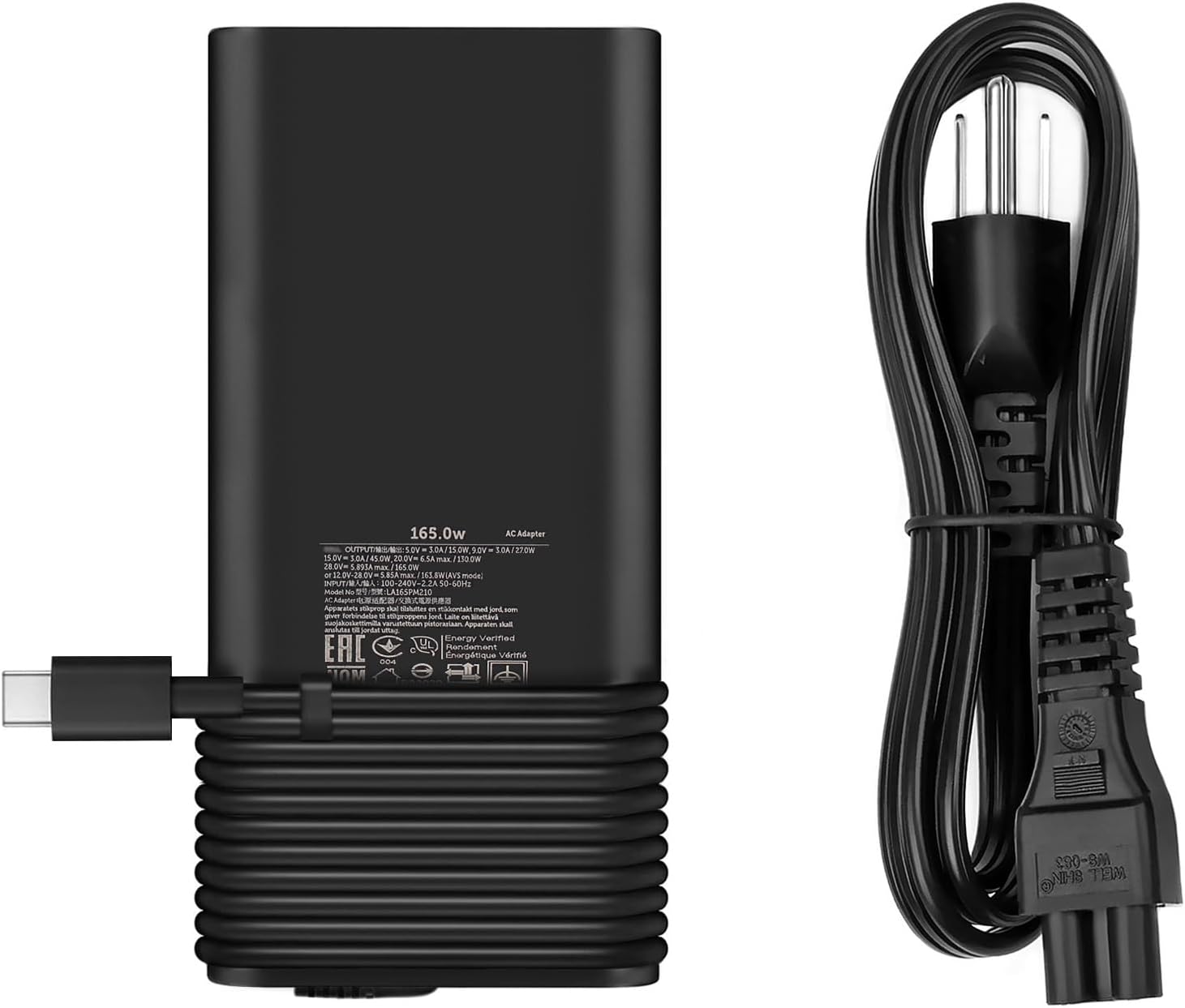 Amazon.com: 165W 130W Laptop Charger for Dell Precision 5680 5690 P123F ...