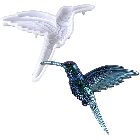 Amazon.com: Kunyeah 3D Hummingbird Silicone Mold Animal Resin Mold Bird ...